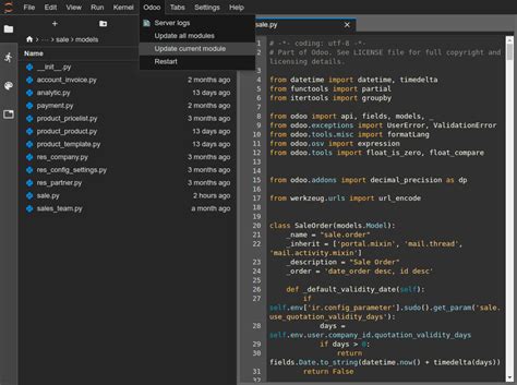 Editor En Línea — Documentación De Odoo 150