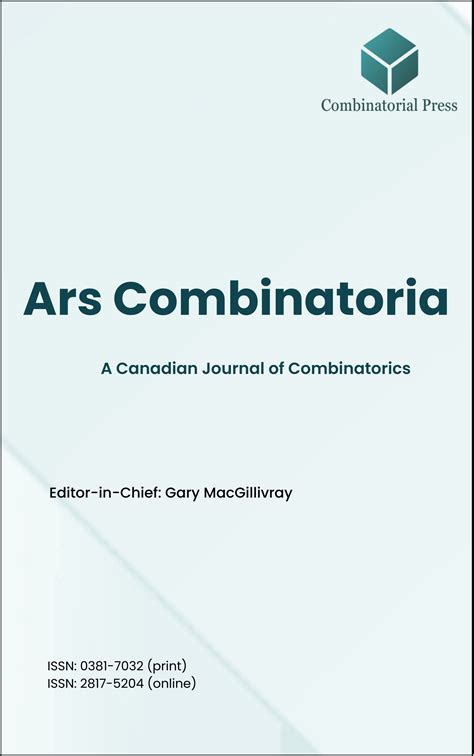 Ars Combinatoria Combinatorial Press