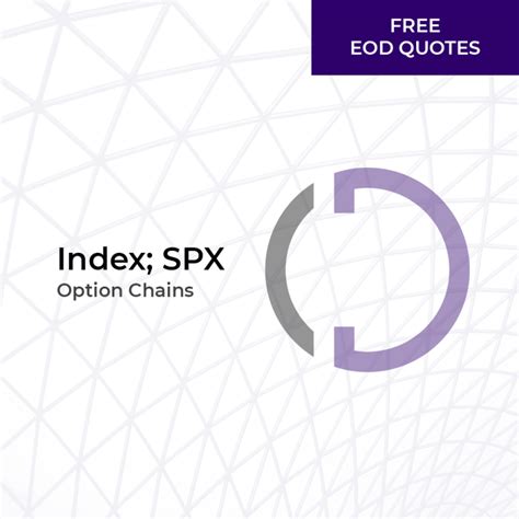 Spx Option Chains Optionsdx