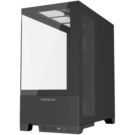 Корпус Powercase Vision Black V2, черный (CVBAV2-L0) — купить по низкой ...
