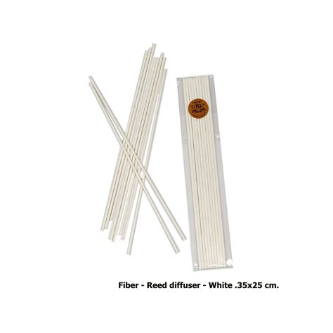 Fiber Reed Stick Diffuser 35 Mm X 25 Cm 10 Pcs White
