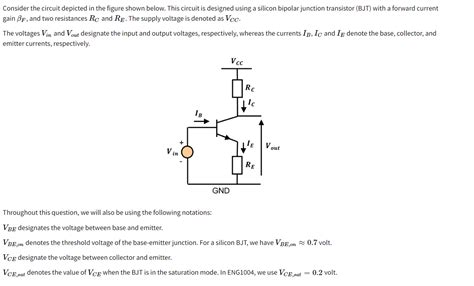 Solved Consider The Circuit Depicted In The Figure Shown Chegg