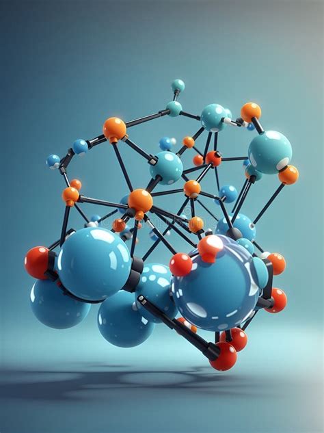 Molecular Model Showcasing The Arrangement Of Atoms And Bonds In A Three Dimensional Chemical