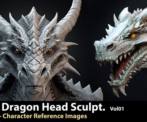 Artstation 200 Dragon Head Sculpt Vol01 4k Reference Images Artworks