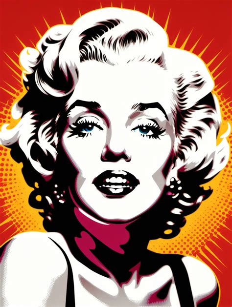 Pop Art Inspired Marilyn Monroe Print Muse Ai