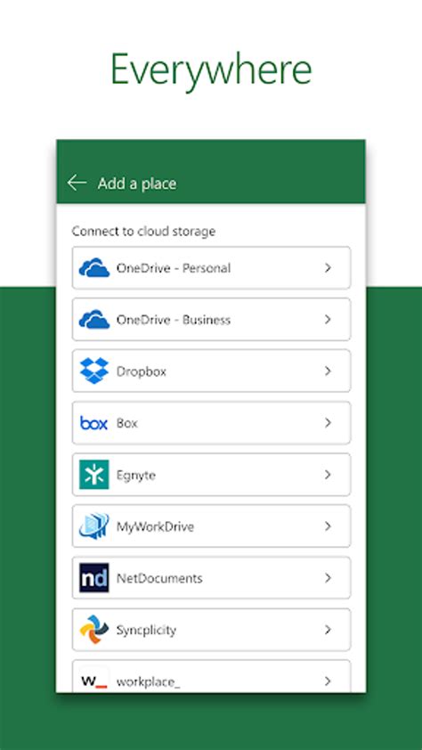 Microsoft Excel View Edit Create Spreadsheets Apk Voor Android Download