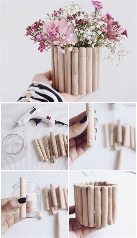 Kendin Yap Saksı Modelleri Diy Fikirleri Neşeli Süs Evim Diy Flower Pots Craft Stick