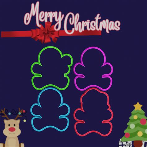 Stl File Christmas 2023 Number 34 Cookie Cutter Set Of 4・model To Download And 3d Print・cults
