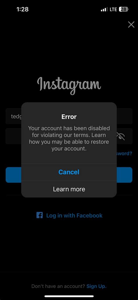 Does This Mean My Account Has Been Deleted Rinstagram
