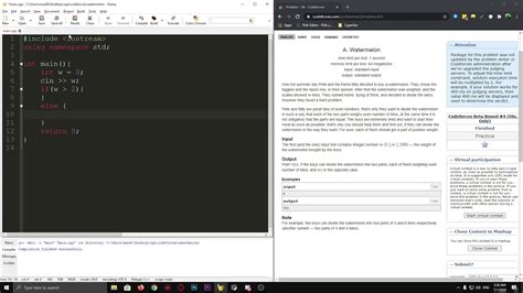 Codeforces Problem Awatermelon Solution Youtube