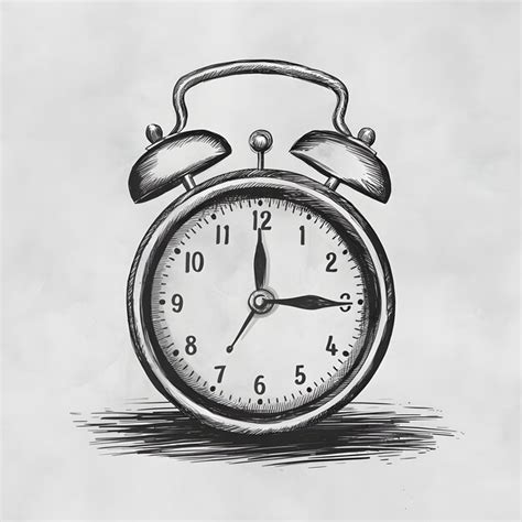 Premium Vector Kitchen Timer Engraved Style Ink Sketch Drawing Black And White Vector Illustration