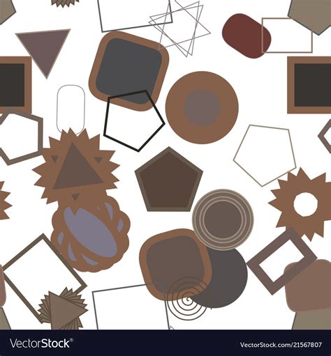 Seamless Abstract Conceptual Geometric Mixed Vector Image