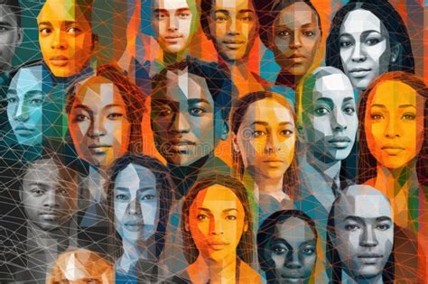 Racial Bias In Facial Recognition Technology Generative Ai Stock Illustration Illustration