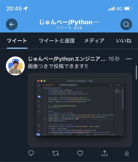 【python】twitter Apiを使って自動投稿・ツイートする方法 プログラミングlab