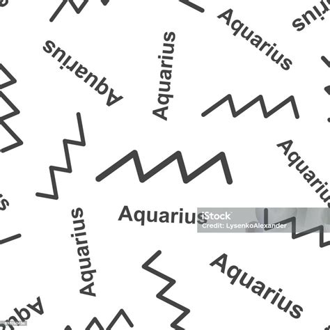 물병자리 조디악 로그인 원활한 패턴 배경입니다 비즈니스 평면 벡터 일러스트입니다 물병자리 점성술 기호 심볼 패턴 0명에 대한 스톡 벡터 아트 및 기타 이미지 Istock