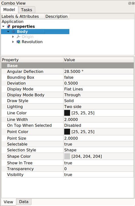 Property Editor Freecad Documentation