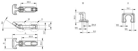 Flexible T Handle Latch