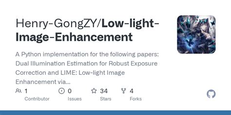 Github Henry Gongzylow Light Image Enhancement A Python Implementation For The Following