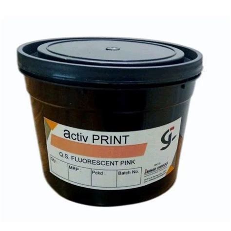Digital Printing Activ Print Fluorescent Pink Ink Jar Packaging Size Kg At Best Price In Indore