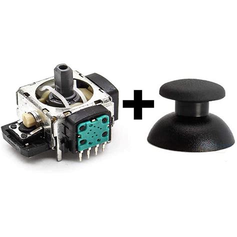 New World Replacement 4 Pin 3d Analog Joystick With Cap For Ps3 Wireless Controller 1 Set