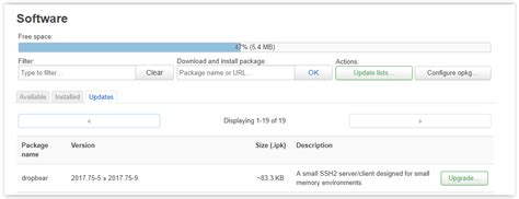 Would There Be A New Version Of Dropbear Package Installing And Using Openwrt Openwrt Forum