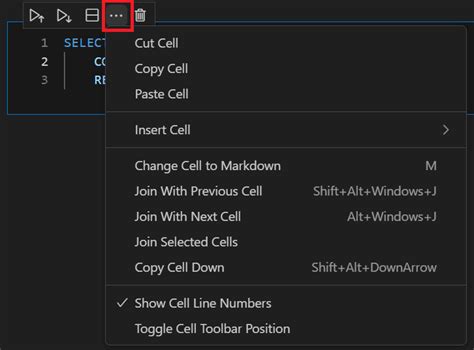 Using The Sql Notebook