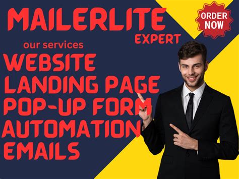 Mailer Lite Landing Page Automation Newsletter Pops Up Form