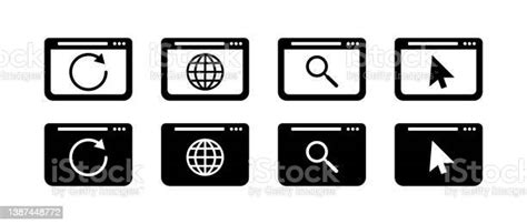 웹 브라우저 집합입니다 플랫 빈 브라우저 창 의 집합입니다 벡터 웹 사이트에 대한 브라우저 모형 웹 페이지 사용자