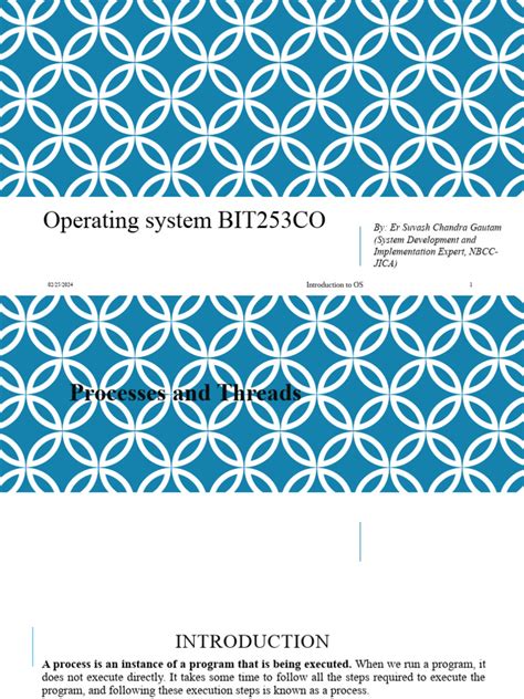 2 Process And Thread 20231123 Pdf