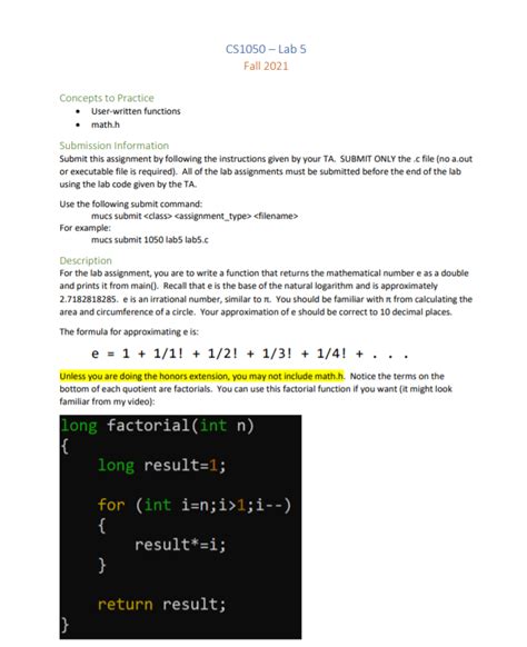 Solved CS1050 Lab 5 Fall 2021 Concepts To Practice Chegg Com