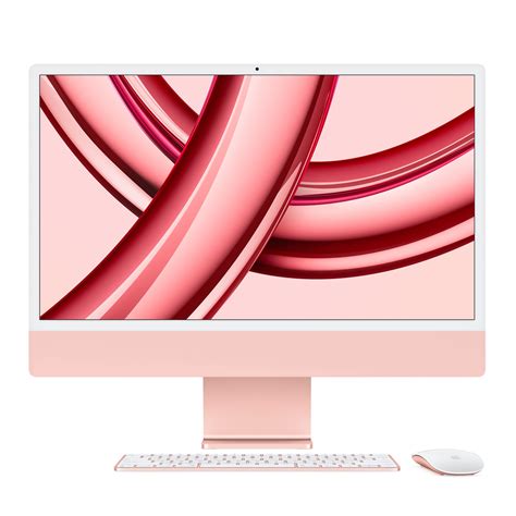 Refurbished 24 Inch Imac Apple M3 Chip With 8 Core Cpu And 8 Core Gpu Pink Education Apple