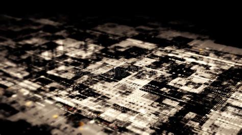 Futuristic Matrix Data Simulation Hud Background Stock Illustration Illustration Of Display