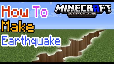 How To Make Earthquake Mcpe Minecraft Pe Youtube