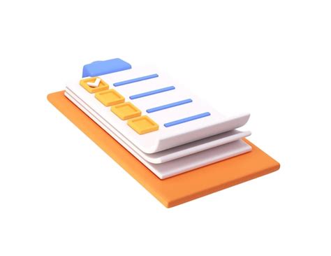 Premium Photo 3d White Clipboard Icon Task Management Todo Check List