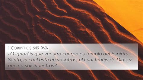 1 Corintios 619 Rva 4k Wallpaper ¿o Ignoráis Que Vuestro Cuerpo Es