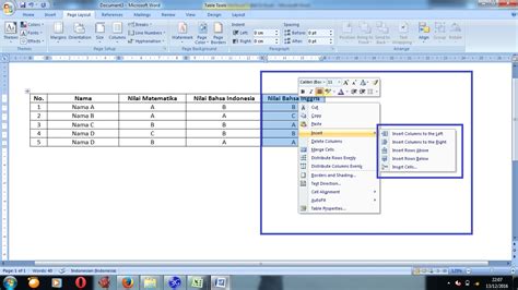 Cara Membuat Nama Tabel Di Word IMAGESEE