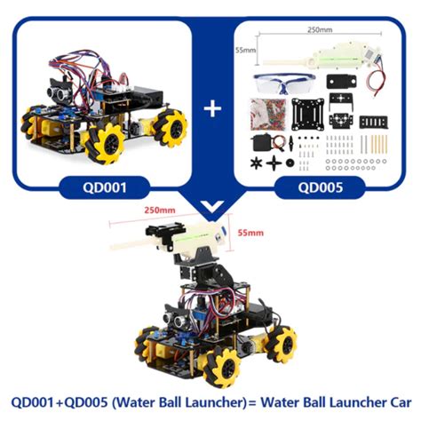 Acebott Esp32 Shooting Car Expansion Pack With Water Bullet Qd005 Robocraze