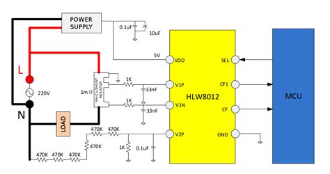 Esp8266 In Hlw8012 Schematic Where Should The Referenced Ground Be