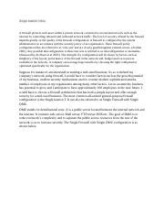 Firewall Sample1 Docx Single Bastion Inline A Firewall Protects Each Asset Within A Private