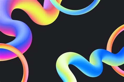 premium vector realistic wavy shape background