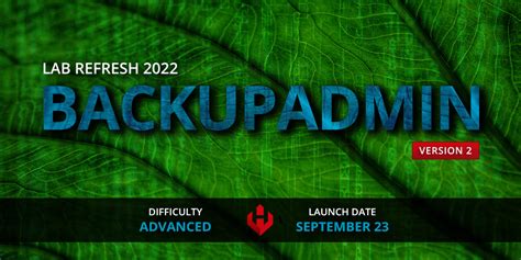 4 Backupadmin V2 Virtual Hacking Labs