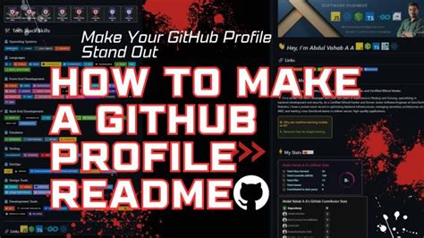 Abdul Vahab On Linkedin How To Create An Impressive Github Profile Readme Step By Step Tutorial