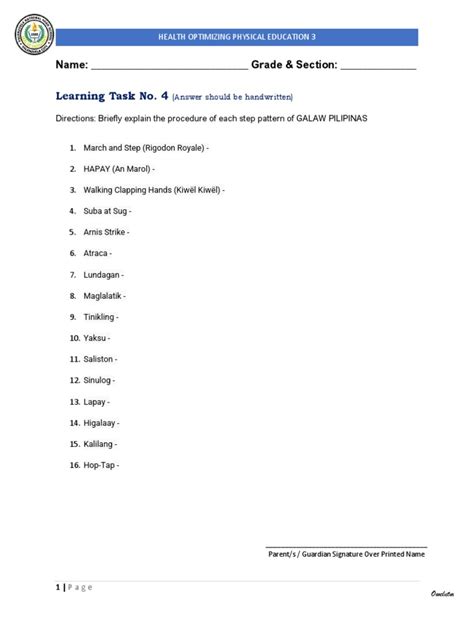 hope 3 learning task no 4 pdf home and garden science and mathematics