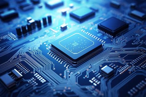 Premium AI Image Closeup Hardware Background Of Motherboard Circuit Cpu Microchip Digital