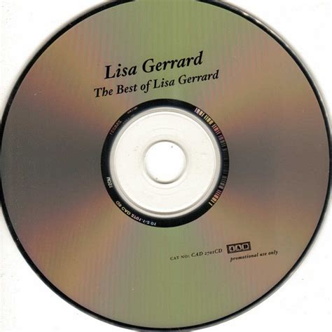 Lisa Gerrard The Best Of Lisa Gerrard Cd Compilation Promo 2007