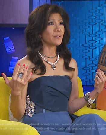 Wornontv Julie Chens Blue Embellished Jumpsuit On Big Brother Julie