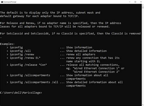 TCP IP Utilities And Commands Mari College