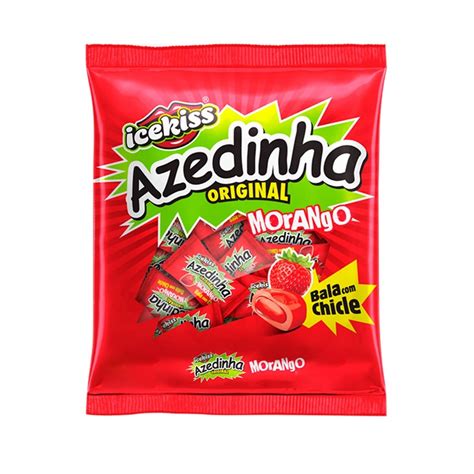 Bala Chicle 400g Azedinha Morango Icekiss