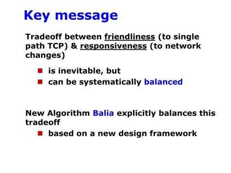 Ppt Balia Ba Lanced Li Nked A Daptation A New Mptcp Congestion Control Algorithm Powerpoint