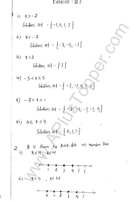 Ml Aggarwal Icse Solutions For Class 8 Maths Chapter 12 Linear Equations And Inqualities In One